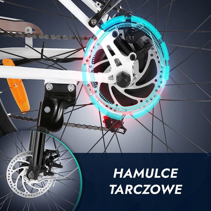 Rower elektryczny Vivi Ebike biały rama 47 cm - 6975405140108 - Fitness ...